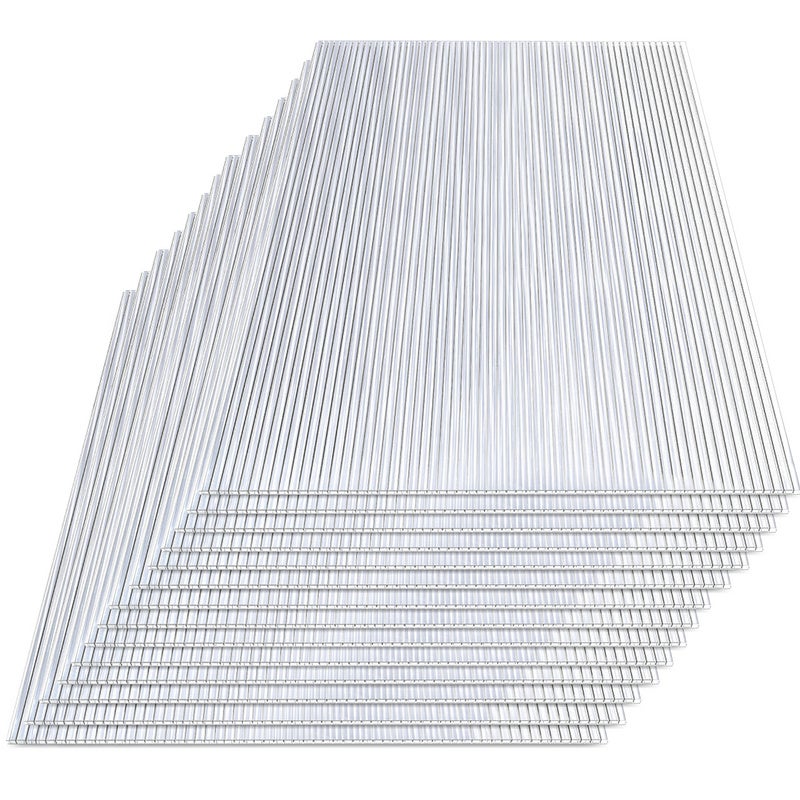 Plaque de polycarbonate Plaques à double paroi pour serre 14x Plaques en polycarbone 14x | Leroy ...