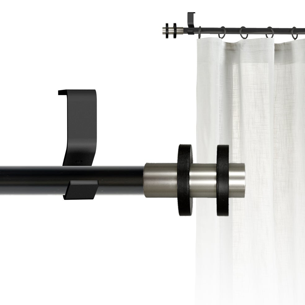 Kit de Tringle à rideau en métal Ø22mm, Cerceaux Avec anneaux ...