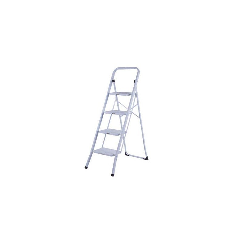Tabouret 3 marches Brixo Quick Step en acier blanc | Leroy Merlin