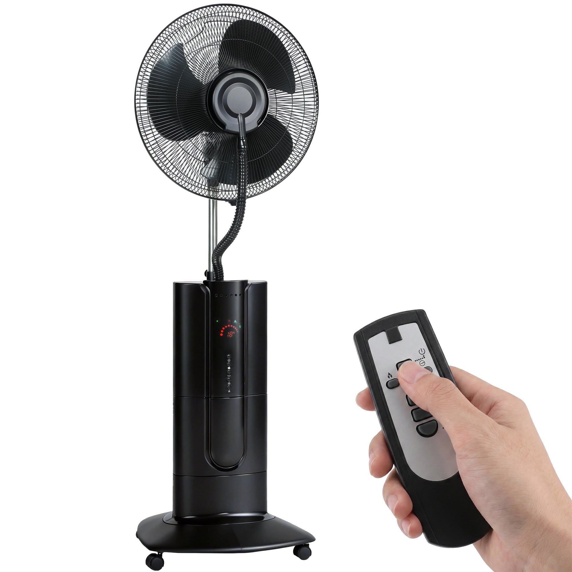 Ventilador nebulizador de 100W con ionización negativa, de pie de 130cm ...