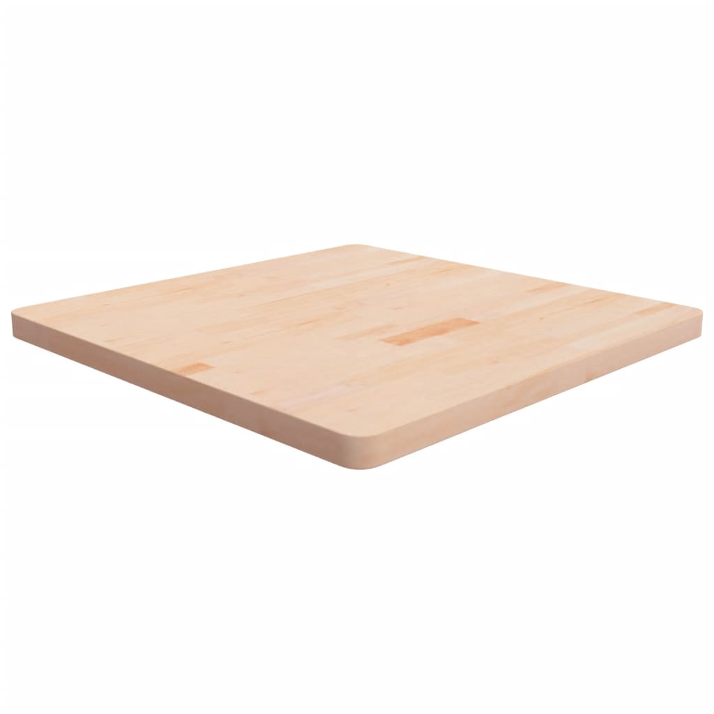 Tablero cuadrado 80x80x4 cm Madera maciza de roble sin tratar | Leroy ...