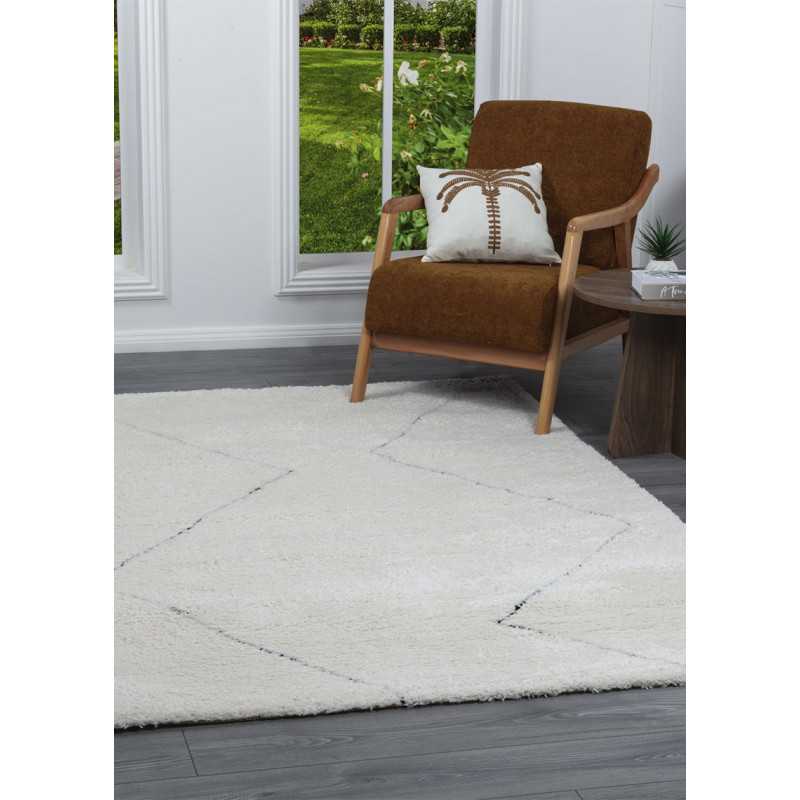 Tapis berbère shaggy - MARRAKECH 361 Noir - 120x170 cm | Leroy Merlin