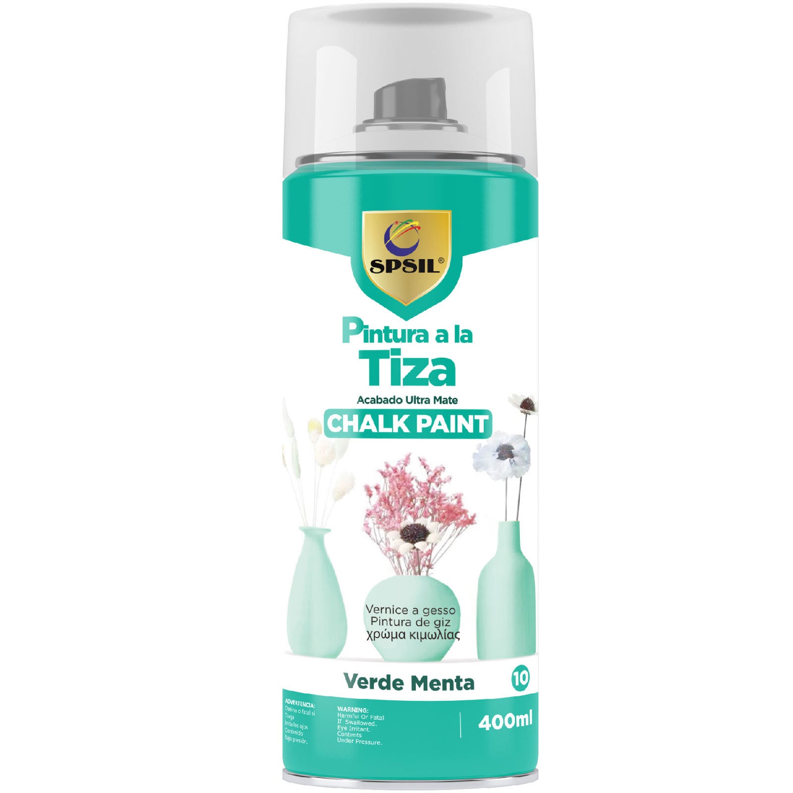 Pintura en Spray a la Tiza - Chalk Paint - Verde Menta 400ML | Leroy Merlin