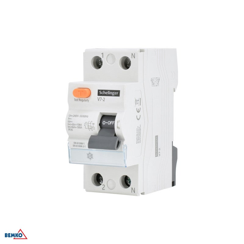 Disjoncteur différentiel AC 2P 25A 100mA - Protection électrique fiable ...