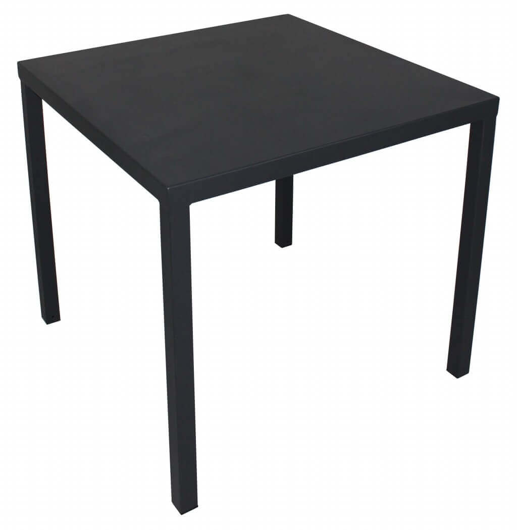 Table de jardin carrée 80x80 cm pour bars et restaurants, empilable et ...