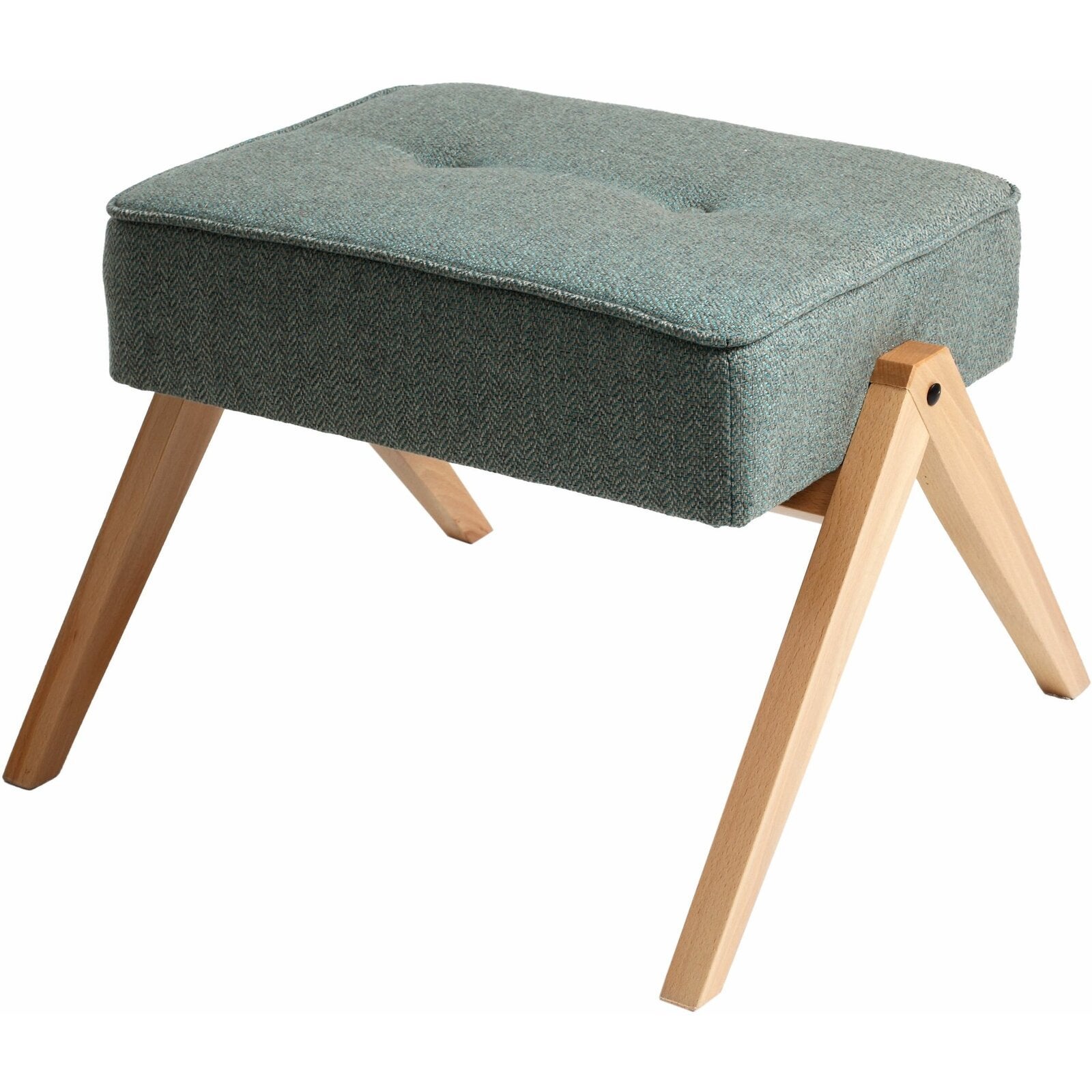 Repose pied vinc 44 x 55 x 58 cm Vert, bois clair | Leroy Merlin
