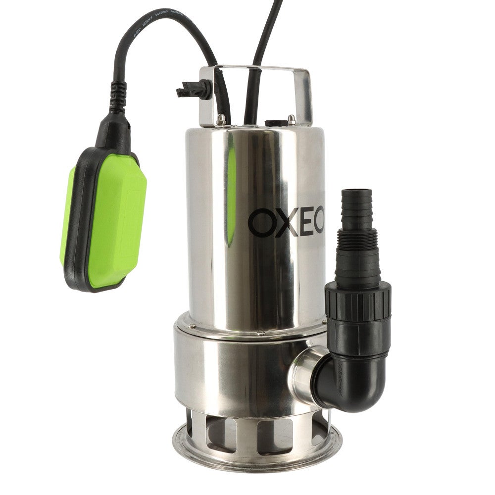 Pompe vide cave 1100W - Corps Inox - Eaux chargées - Inondation ...