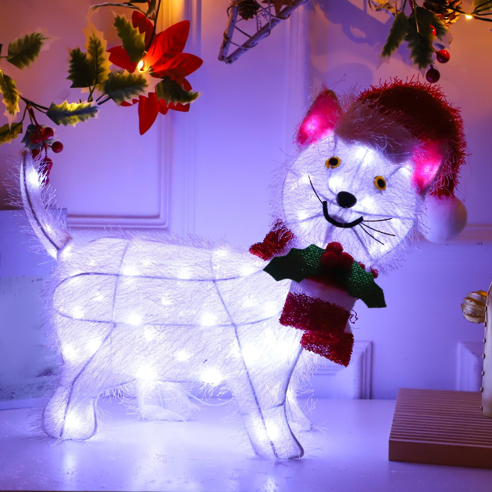 Décorations de Noël illuminées Animaux, Décoration de Noël Teckel ...
