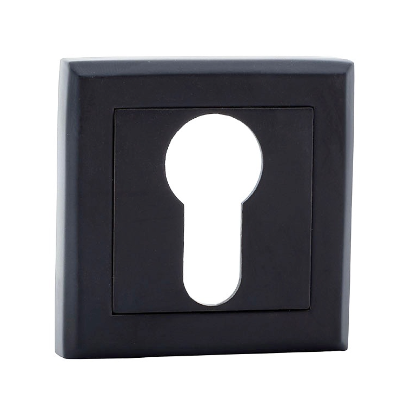 Rosace de Clé Carrée Noire en Zamak - Design Classique pour Cylindre ...
