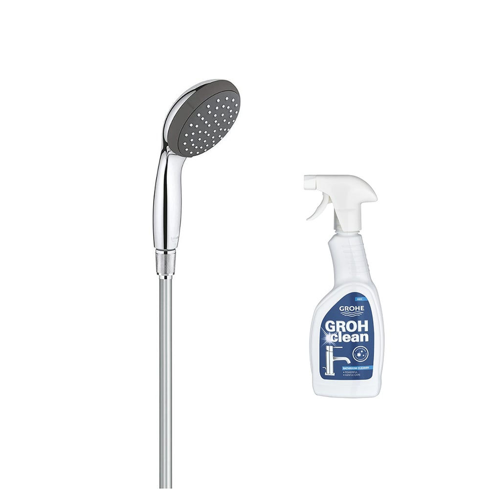 Pommeau de douche GROHE Quickfix Vitalio Start 100 avec flexible et ...