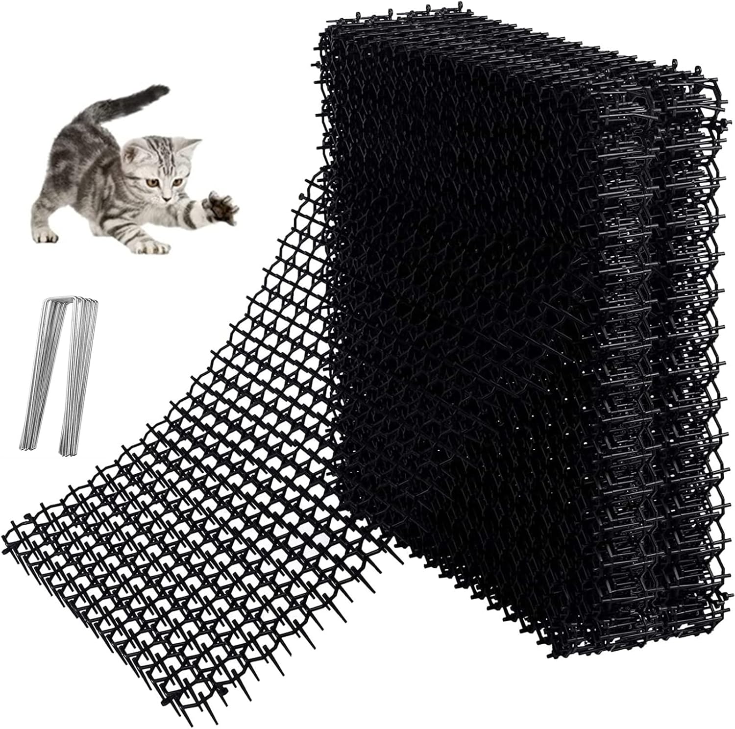 Lot de 12 Tapis Anti Chat 15,5 x 20 cm Pic Anti Chat Repousse Chat ...