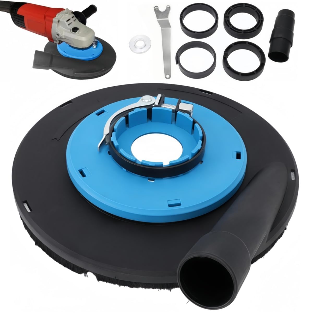 Aspiration Meuleuse Meuleuse D'angle 230 mm, Mini Disqueuse, Ponceuse à ...