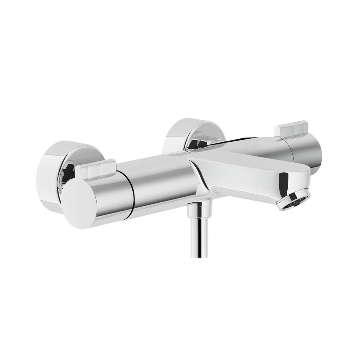 Mitigeur thermostatique bain-douche mural ABC - Chromé | Leroy Merlin