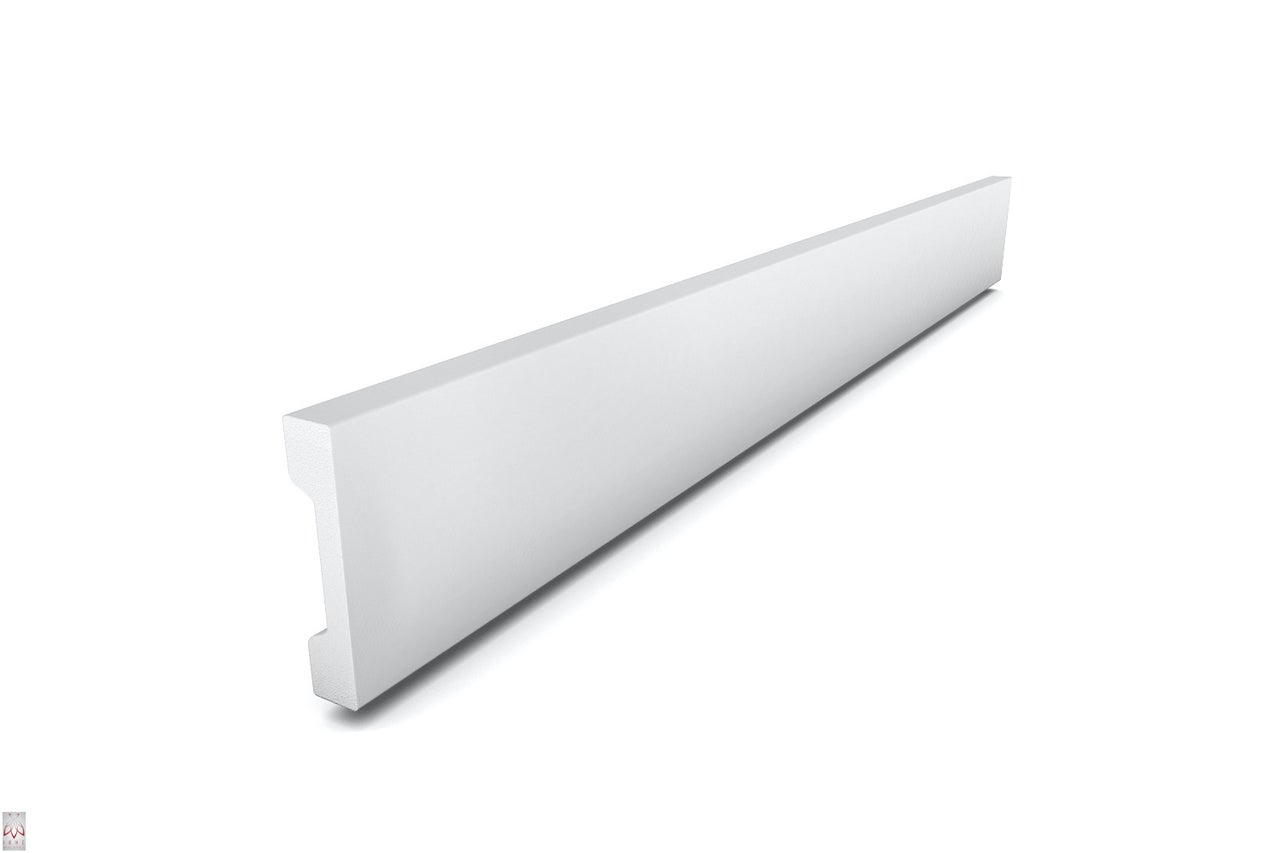 Plinthes 1 pièce / 2 mètres plinthe plinthe - blanc - matériau dur ...