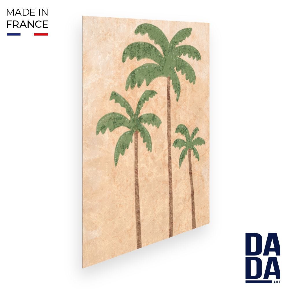 Affiche Palmiers Exotiques 50x70cm Fabriqué En France Dada Art