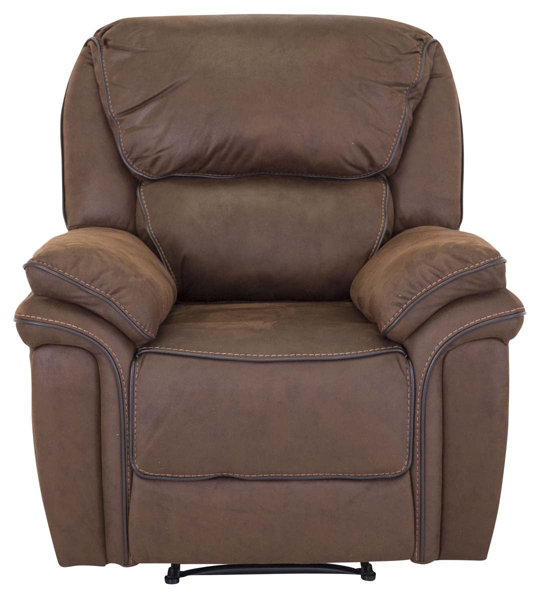 Saranda fauteuil , Recliner avec repose-pieds marron. | Leroy Merlin