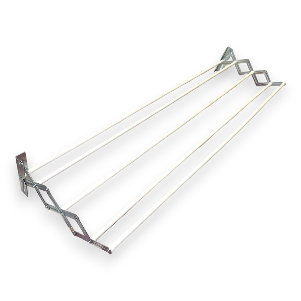 Tendedero pantógrafo extensible de pared de acero con lamas ...