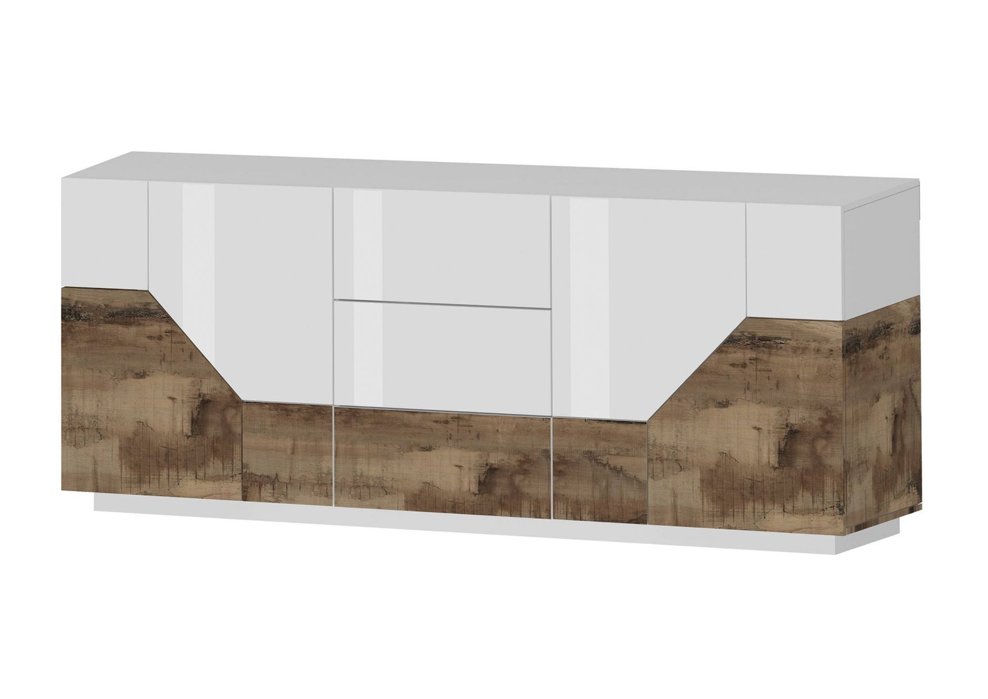 Buffet Dmazz, Buffet de cuisine avec 4 portes et 3 tiroirs, Buffet de ...