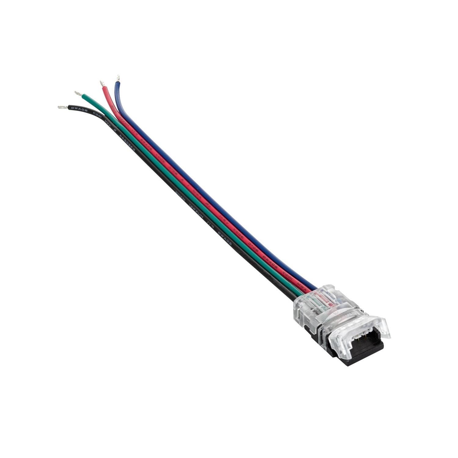 Ledkia Conector de Hipopótamo con Cable para Tira LED IP20 RGB | Leroy ...