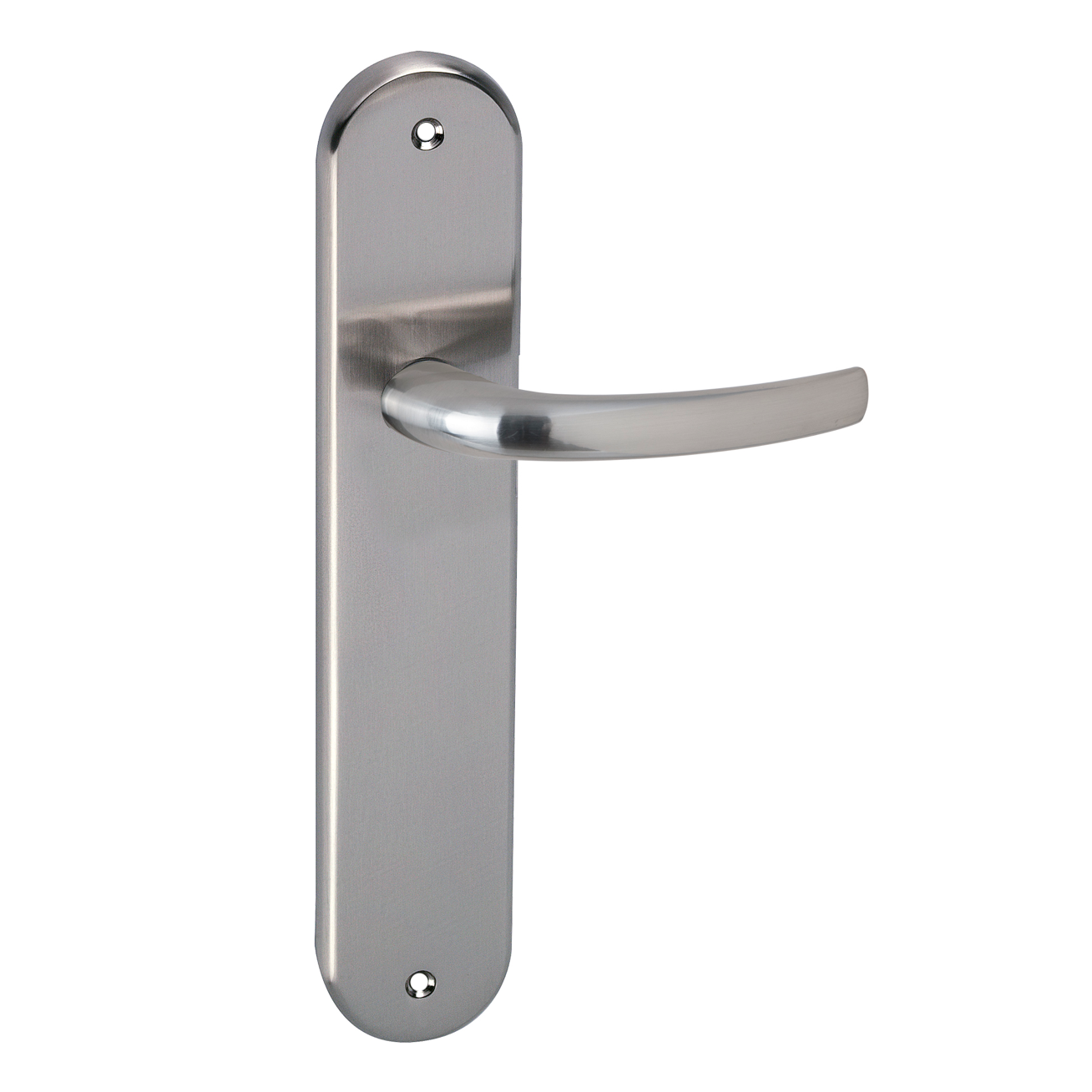 Poignée de Porte Intérieure Zamak Nickel Satiné Modèle 110 Ovale ...