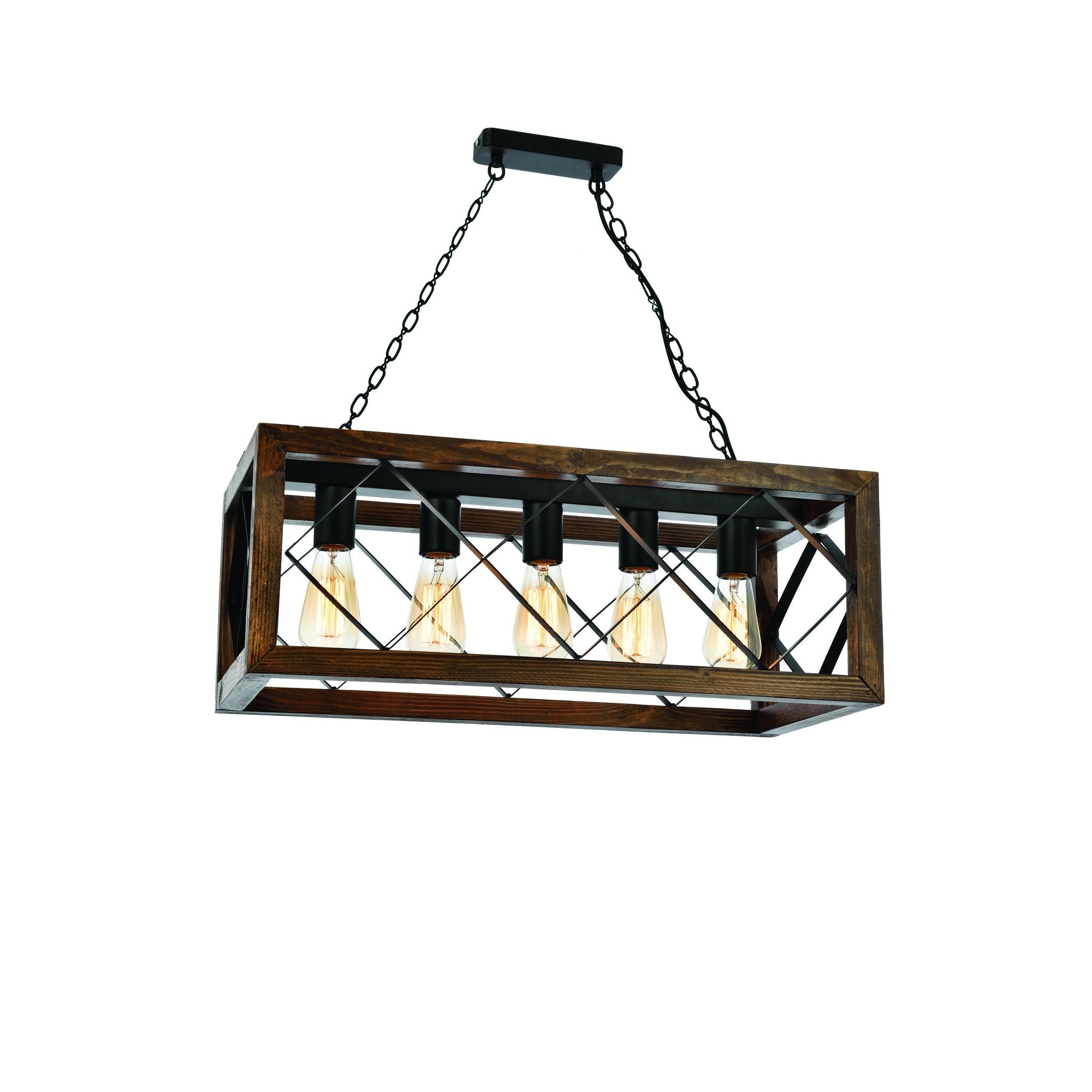Plafonnier - Walnut Noir, 80x25 x70 | Leroy Merlin