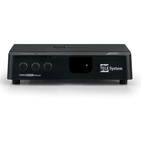 Tele System Satellite Decoder TS9018HEVC Tivùsat HD Classic: Acceso a ...