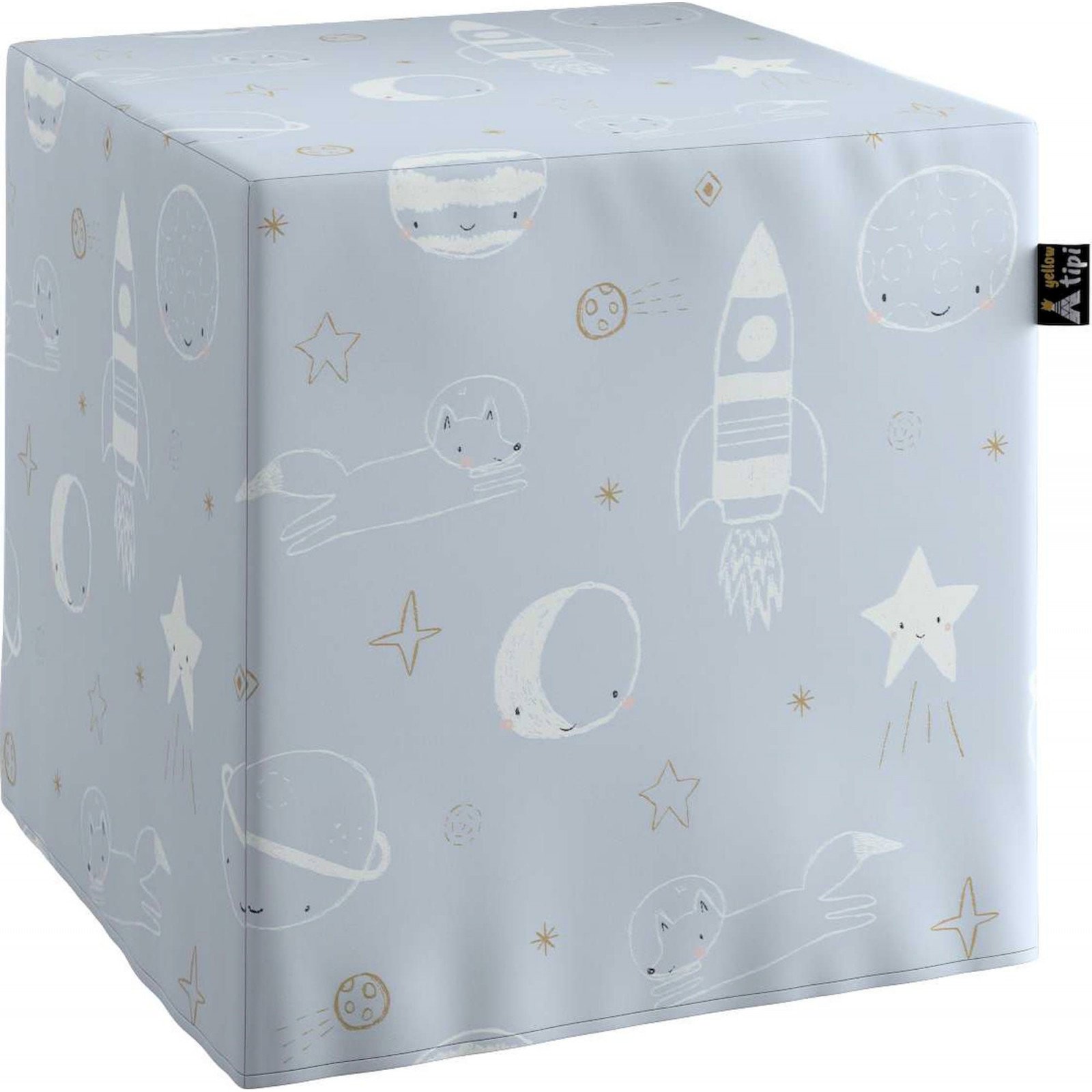 Pouf cube Magic 40 x 40 x 40 cm Multicolore | Leroy Merlin