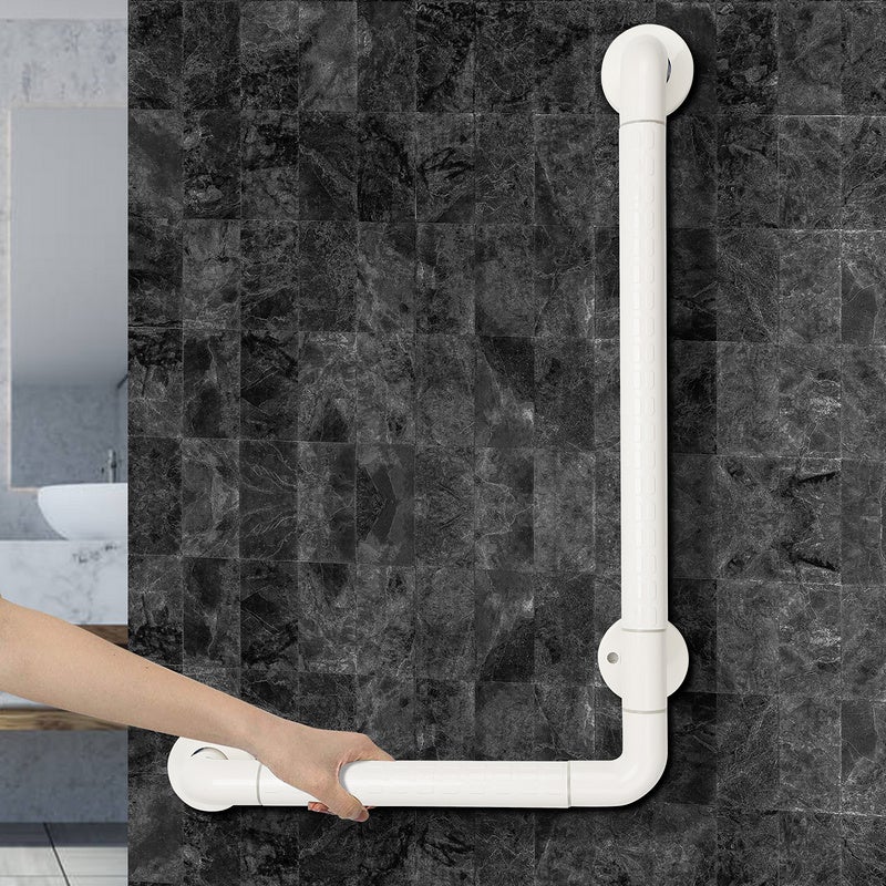 Barra di sostegno antiscivolo con maniglia per vasca da bagno a parete ...