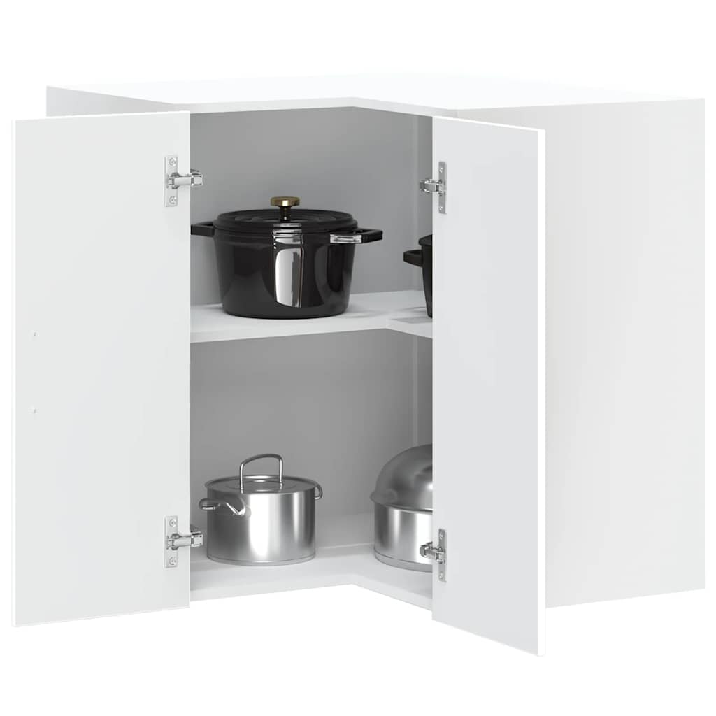 Armoire d'angle murale de cuisine Lucca blanc bois d'ingénierie | Leroy ...
