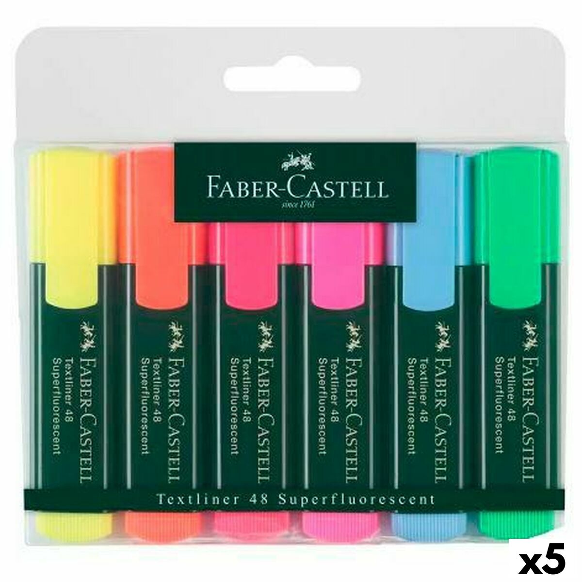 Boîte de marqueurs Faber-Castell Multicouleur 5 Unités | Leroy Merlin