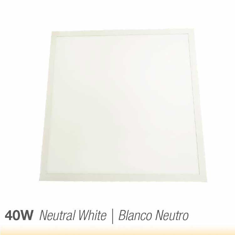 Panel LED Cuadrado, 40W 3800lm, 60x60cm de empotrar - Blanco - 4000K ...