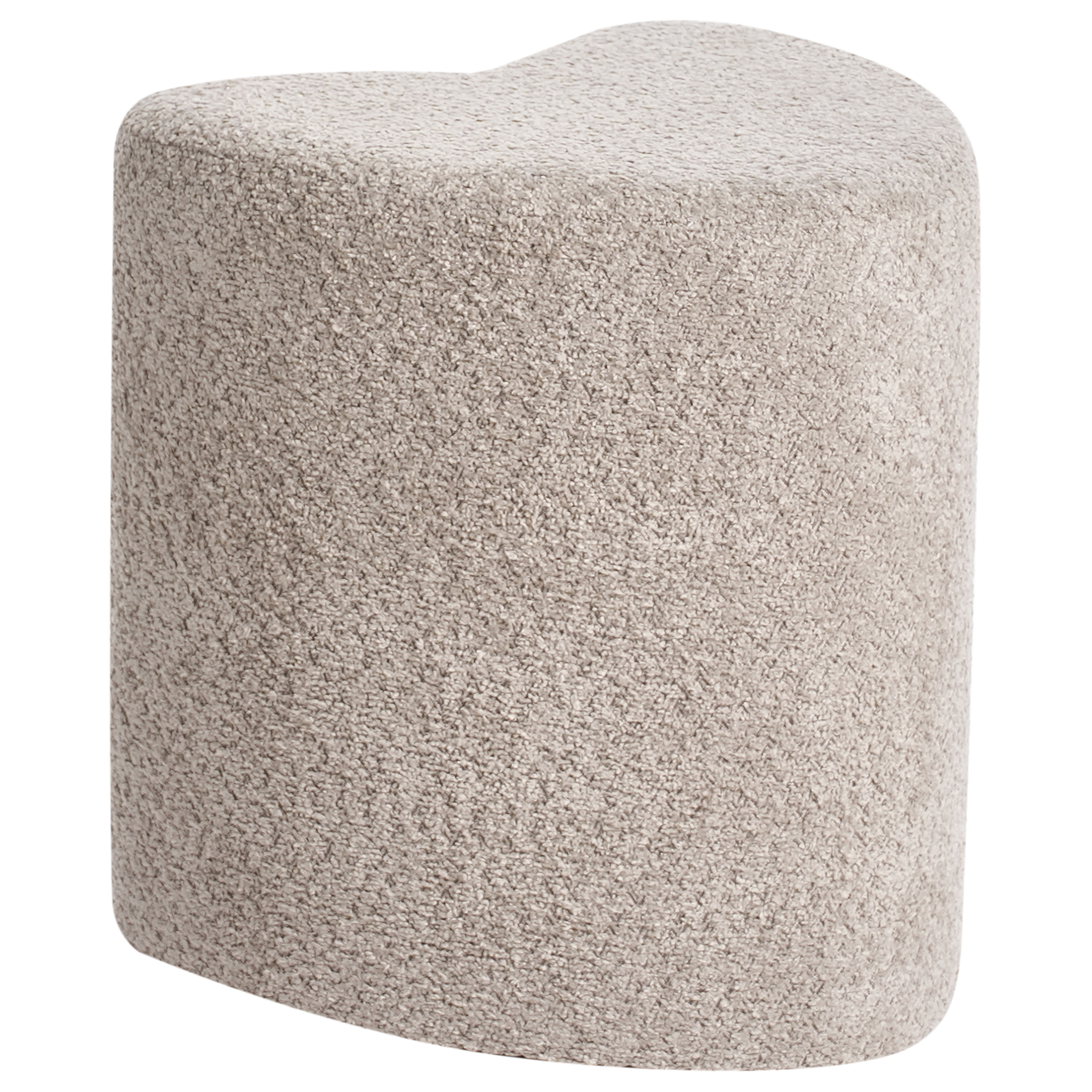 Pouf SCOTIA Tissu chenille Marron clair | Leroy Merlin