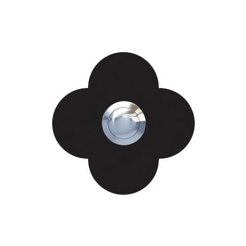 DKO ELEC Sonnette filaire acier fleur noir | Leroy Merlin