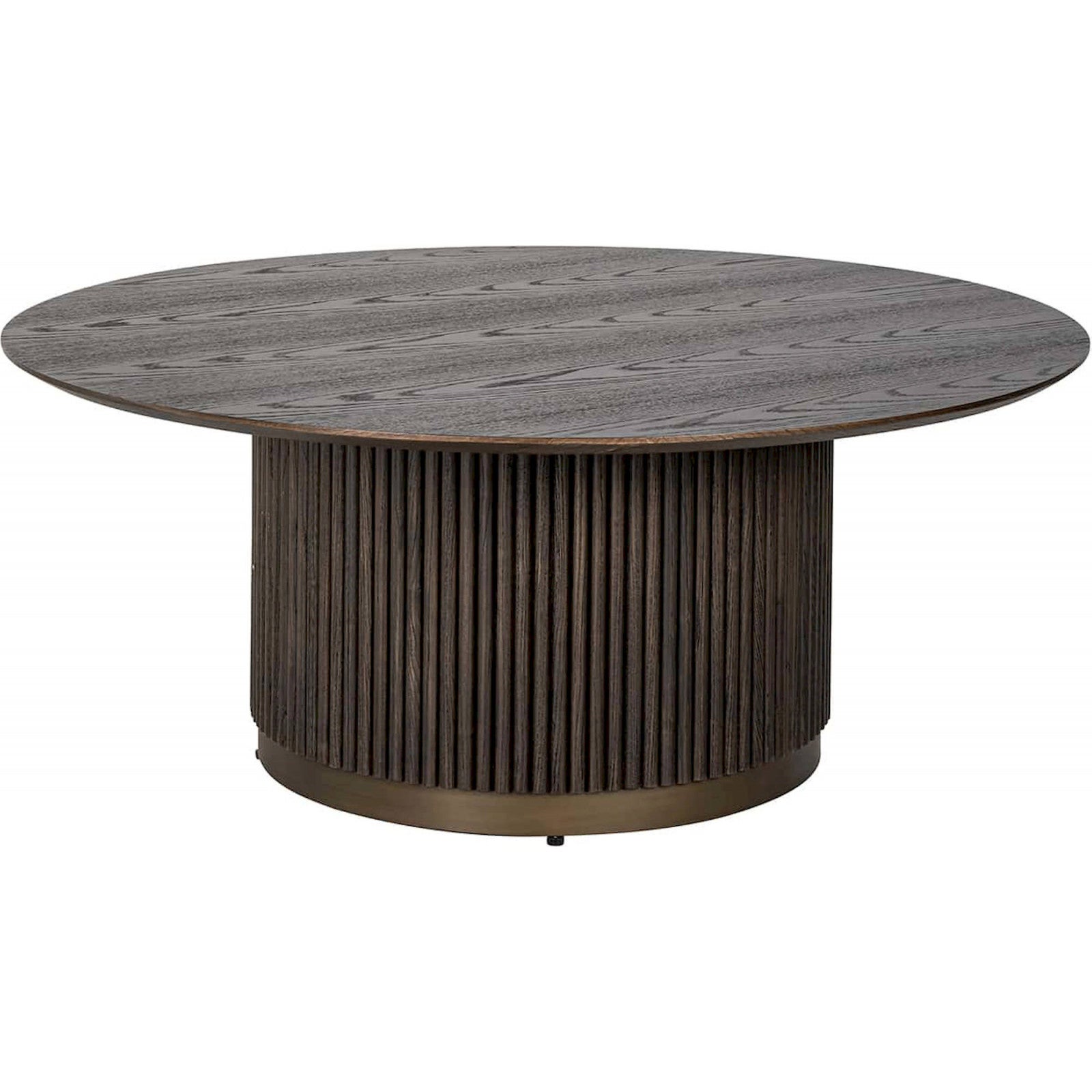 Table de Café Luxor en Bois Ébène 100 x 100 x 40 cm Ébène foncé | Leroy ...