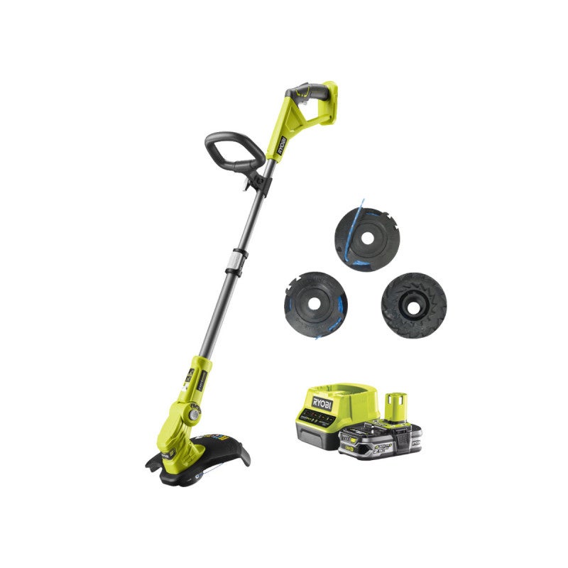 Coupe bordures dresse bordures 18V One RYOBI RLT183225FPK3 Batterie 2.5 Ah Chargeur 2 Ah 3 Bobines simple fil Leroy Merlin