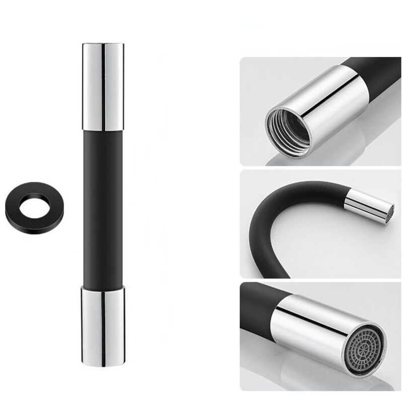 Manguera de extensión para grifo de espuma de agua negra de 20 cm ...