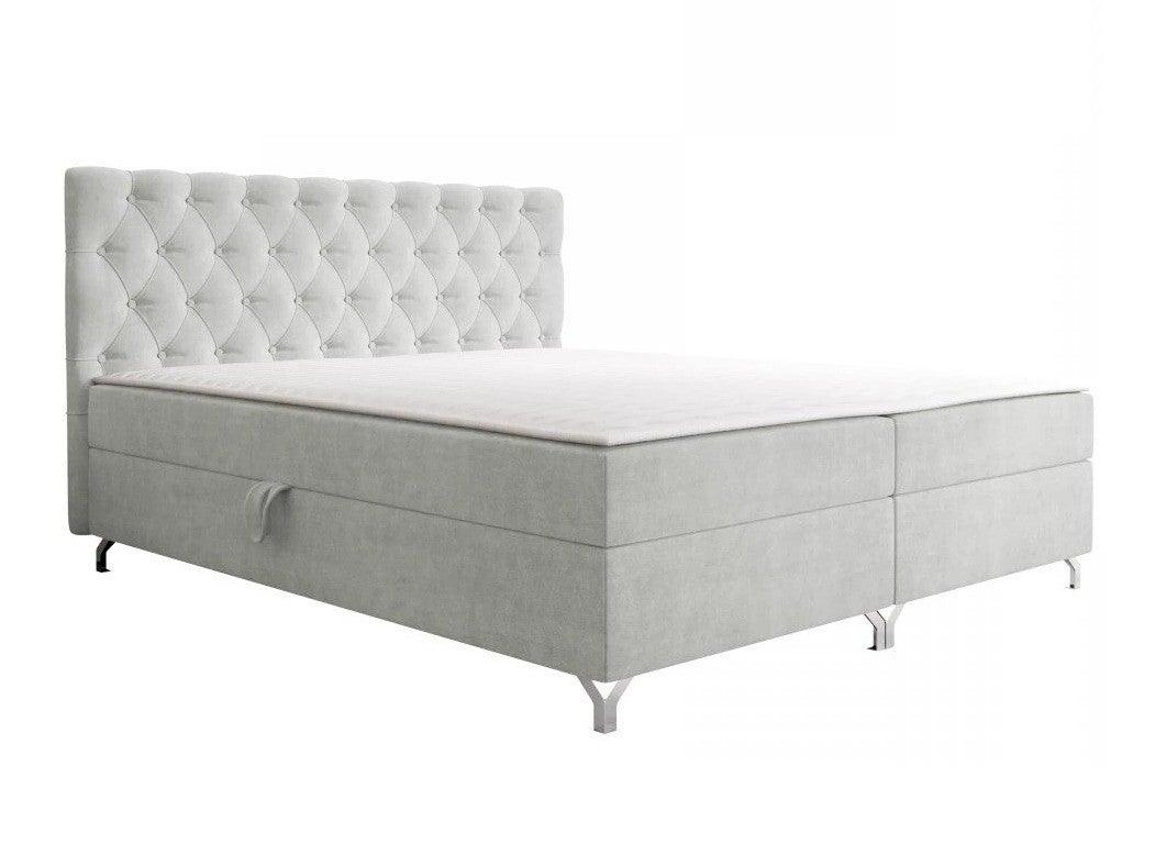 Letto continentale Memphis 141, Continentale, Doppio, Grigio, 180x200 ...