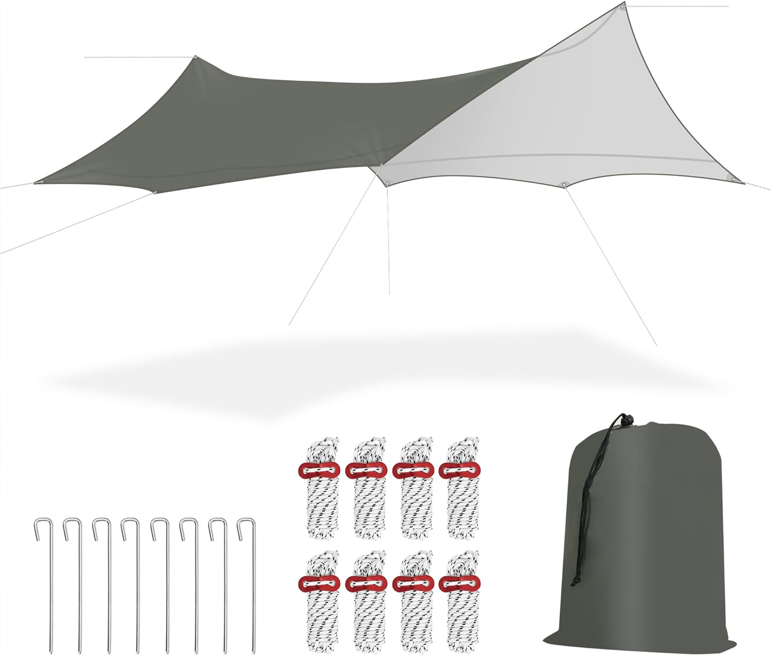 Bâche de Protection Extérieur, 4, 4x4, 4 m, Bâche Camping, Bâche ...