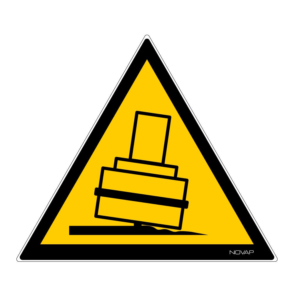 Panneau Danger risque de basculement - Rigide Triangle 300mm - 4200798 ...