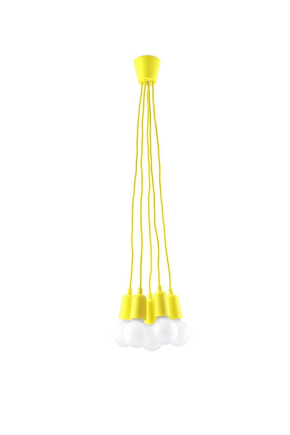 Lampe suspendue jaune rétro réglable jusqu'à 90 cm pour E27 NESSA lampe ...