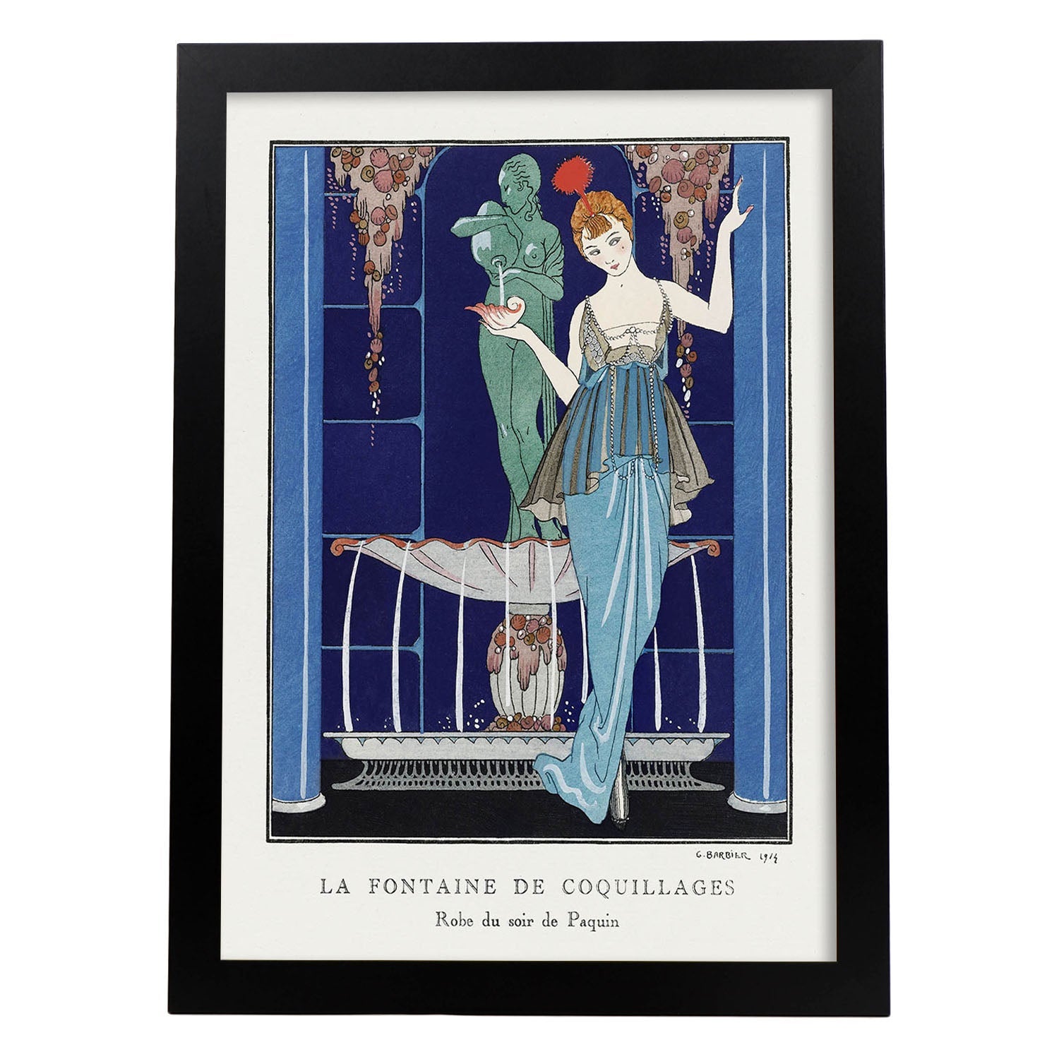 Foglio Vintage Modello 009. Poster Con Illustrazioni Art Déco Di George ...