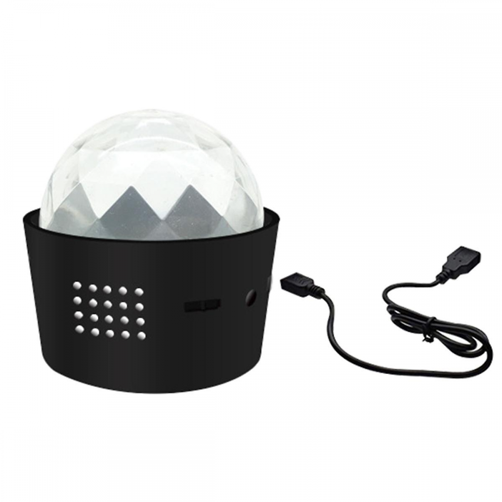 Mini boule disco lumineuse, commande vocale, éclairage de scène, effet ...