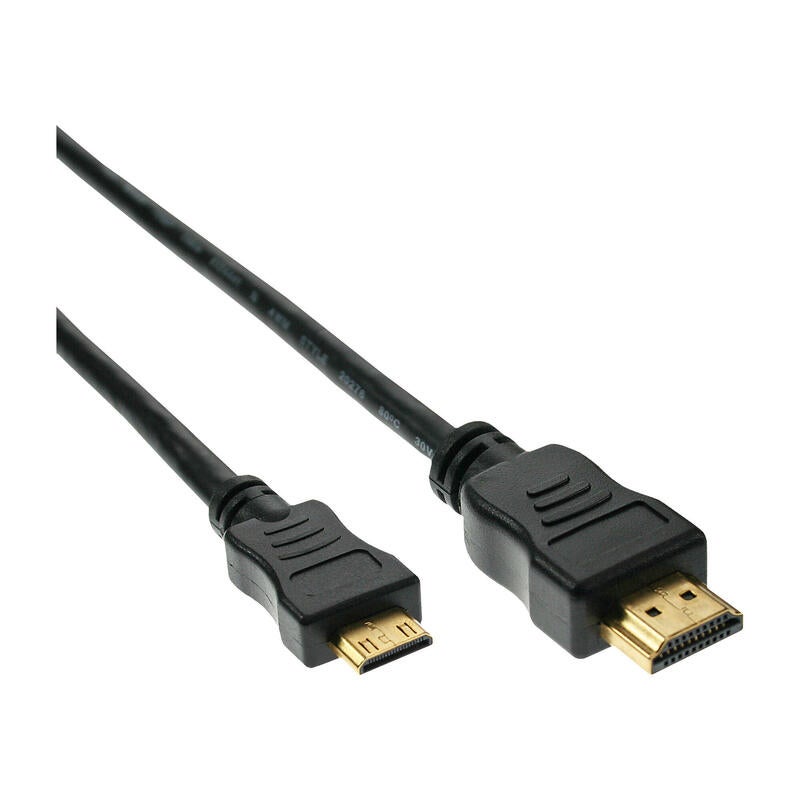 Inline cable hdmi tipo a macho a mini hdmi c macho 0.5m | Leroy Merlin