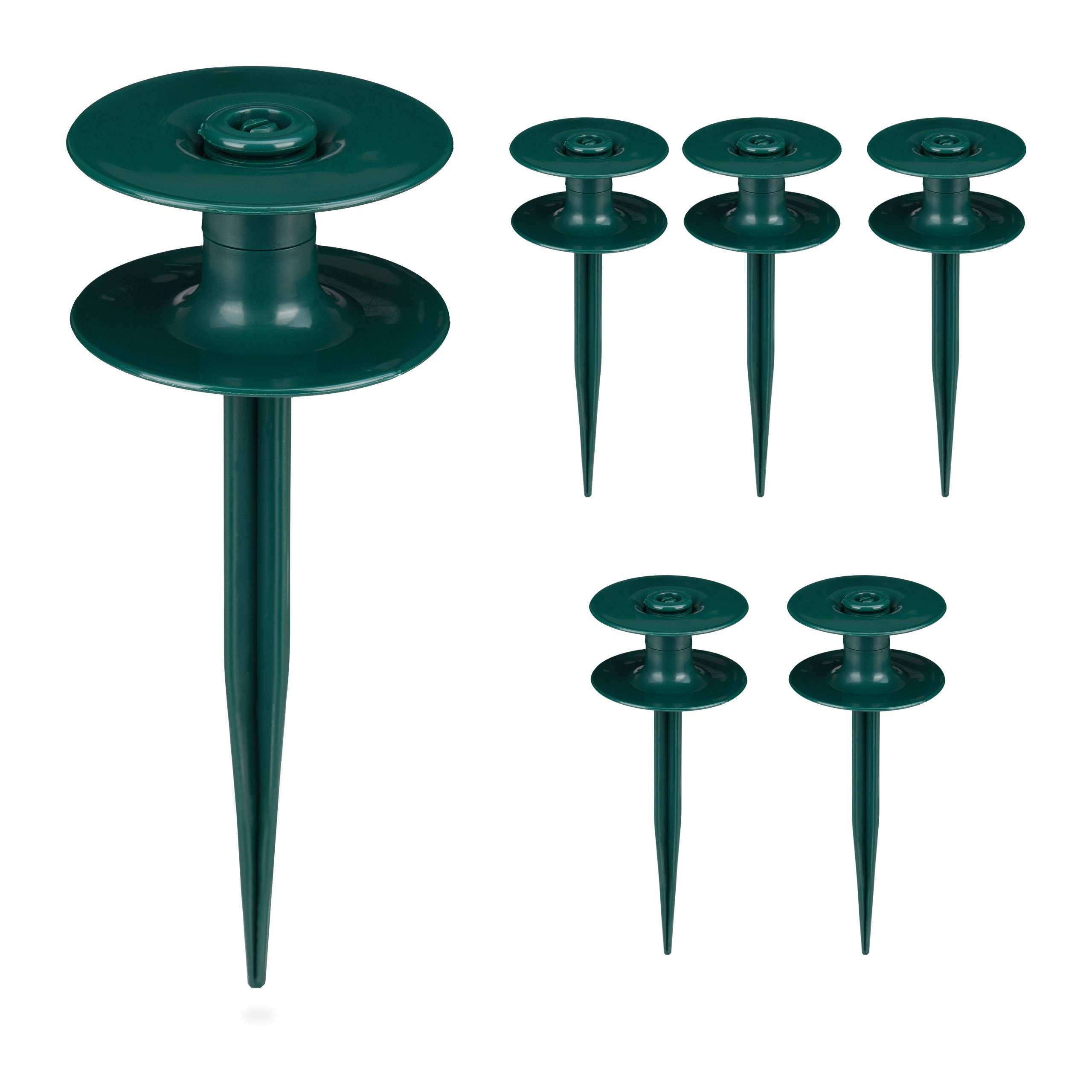 Relaxdays Support pour le tuyau d’arrosage, en lot de 6, forme pointue ...