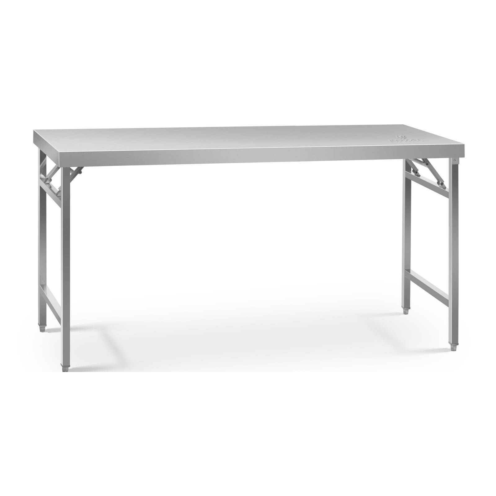 Tavolo Acciaio Pieghevole Tavolo Inox Regolabile In Altezza 60 x 180 cm ...