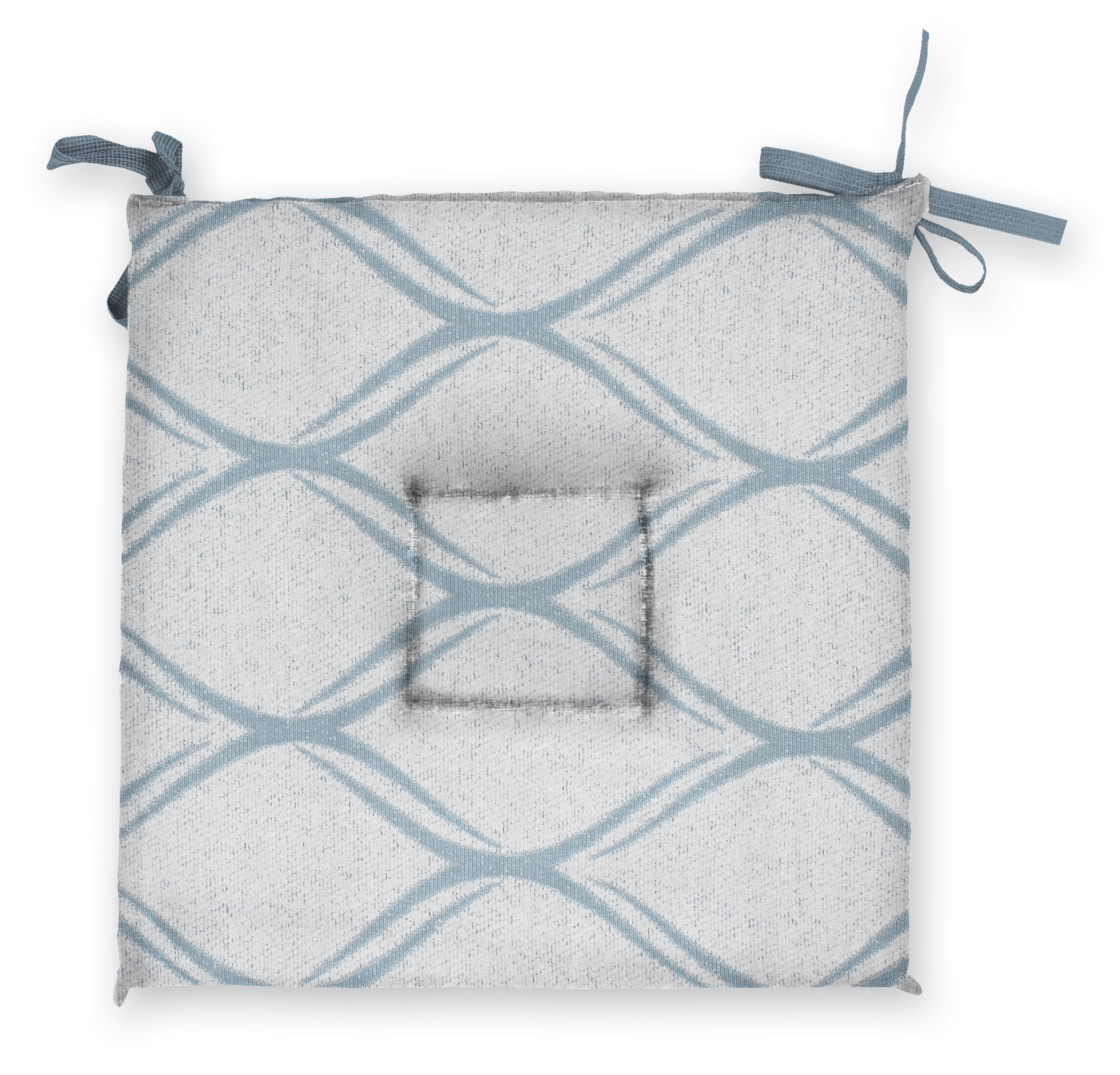 Coussin creta pour chais sarde vague Blue 39x39 | Leroy Merlin