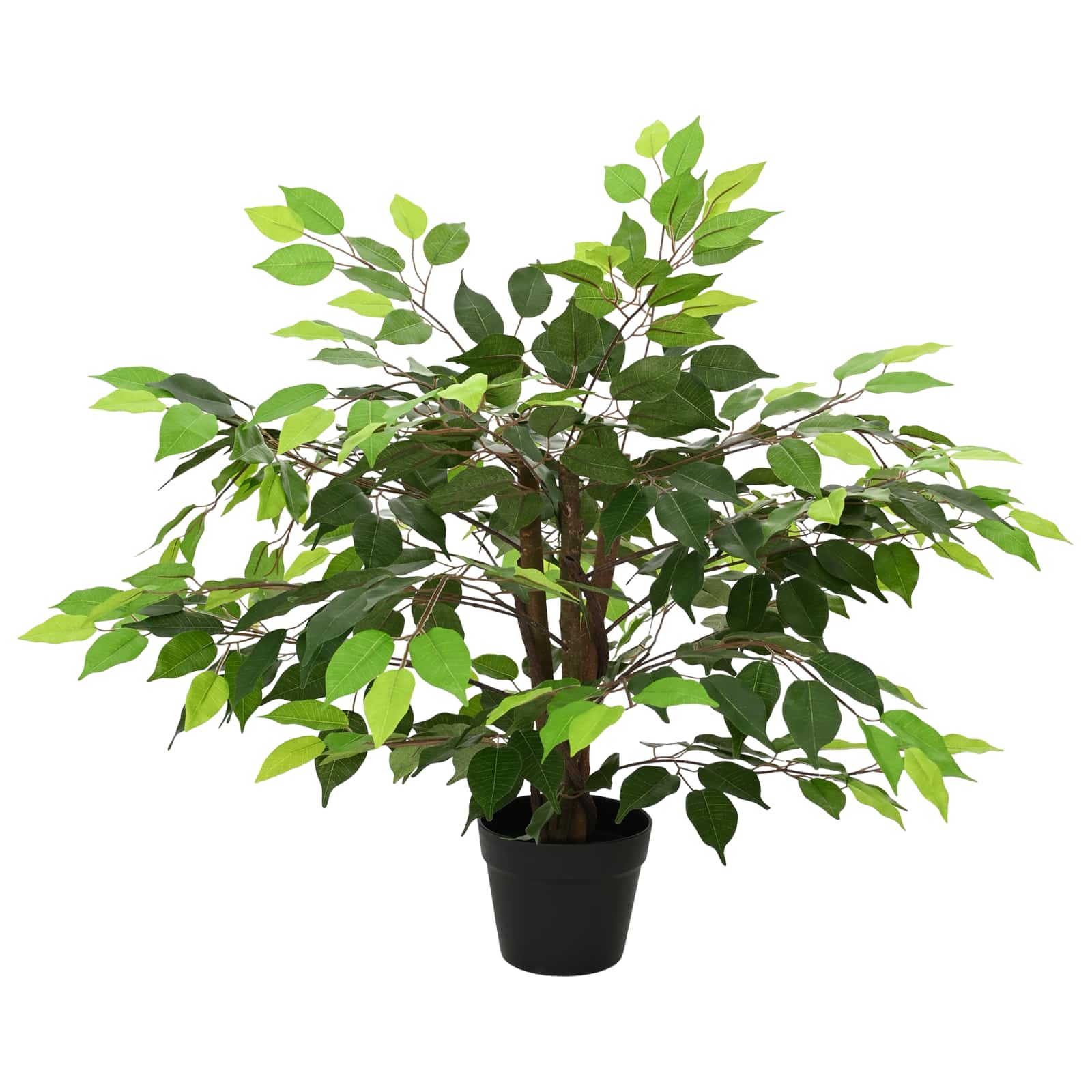 Plante Ficus artificielle Vert 73 x 16 x 60 cm Tissu et bois | Leroy Merlin