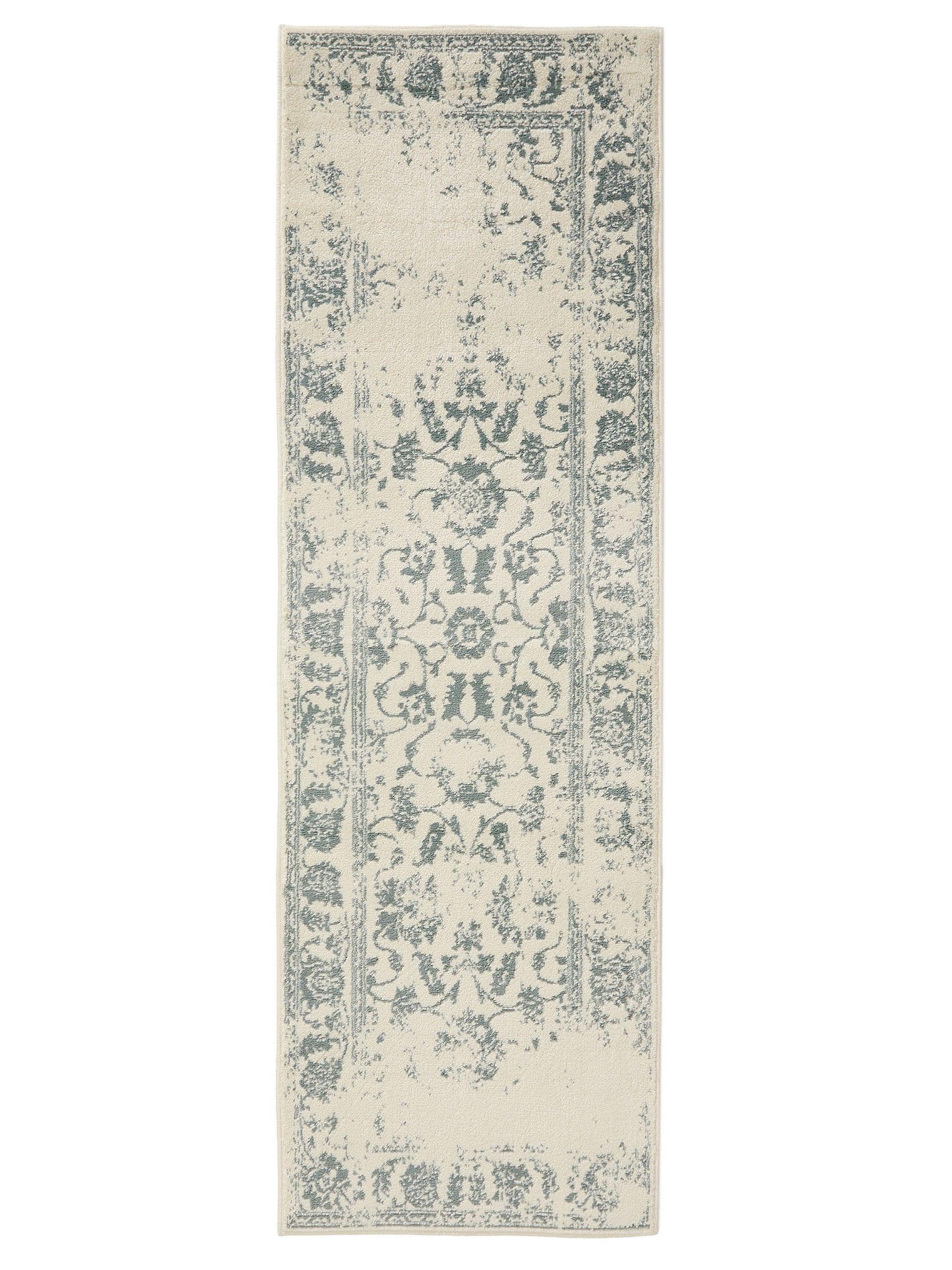 BENUTA - Tapis Suki crème/menthe 80x240 cm | Leroy Merlin