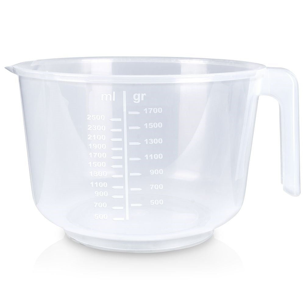 Bol transparent avec anse et graduation graduée, 2,5 litres | Leroy Merlin
