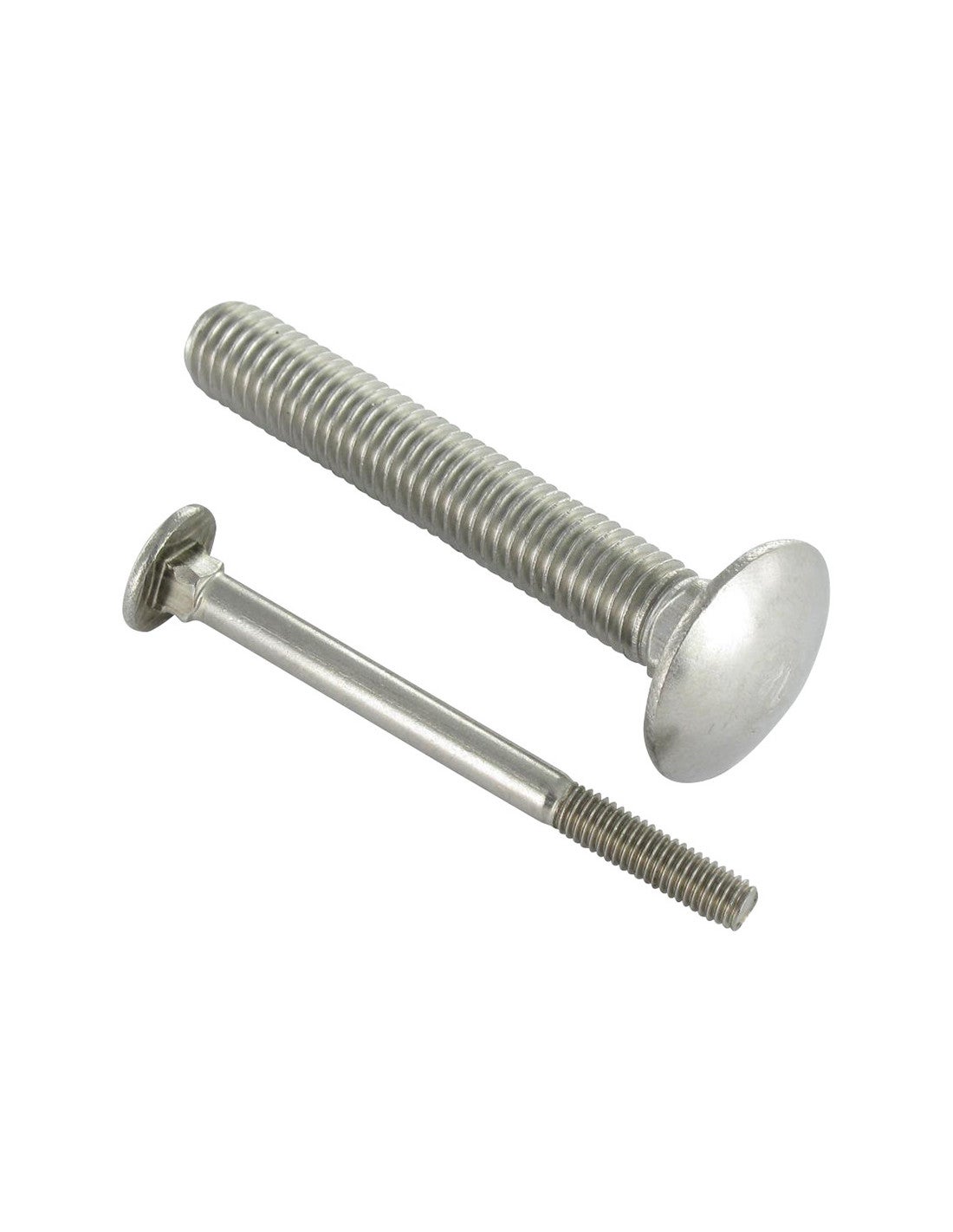 Vis métaux TRCC JAPY tête ronde collet carré Inox A4 M5X20 Filetage ...